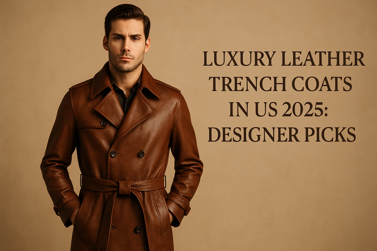 Luxury Men's Leather Trench Coats in USA 2026 | Glory Store US